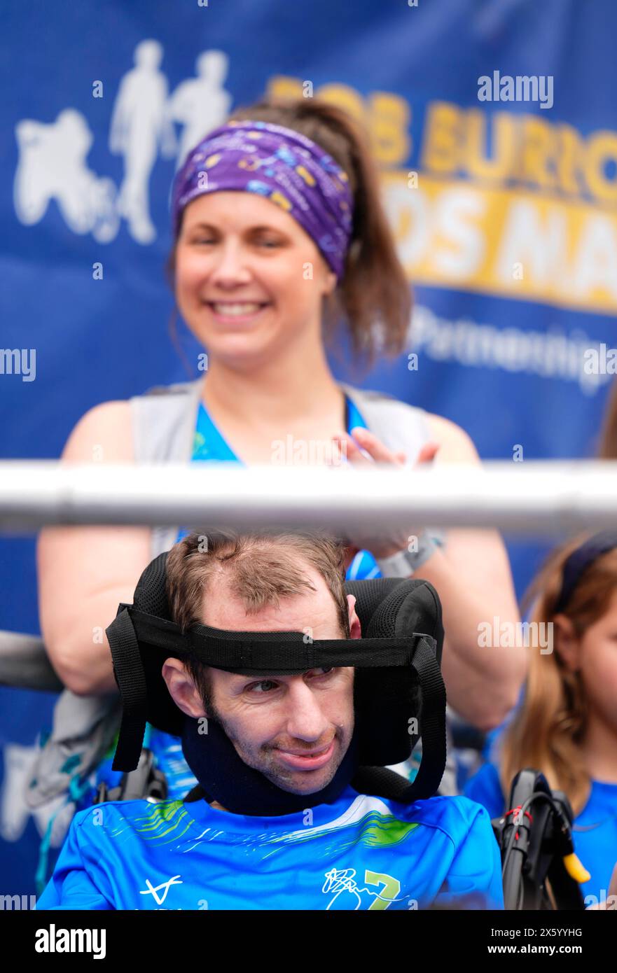 Rob Burrow with his wife Lindsey Burrow before the Rob Burrow Leeds ...