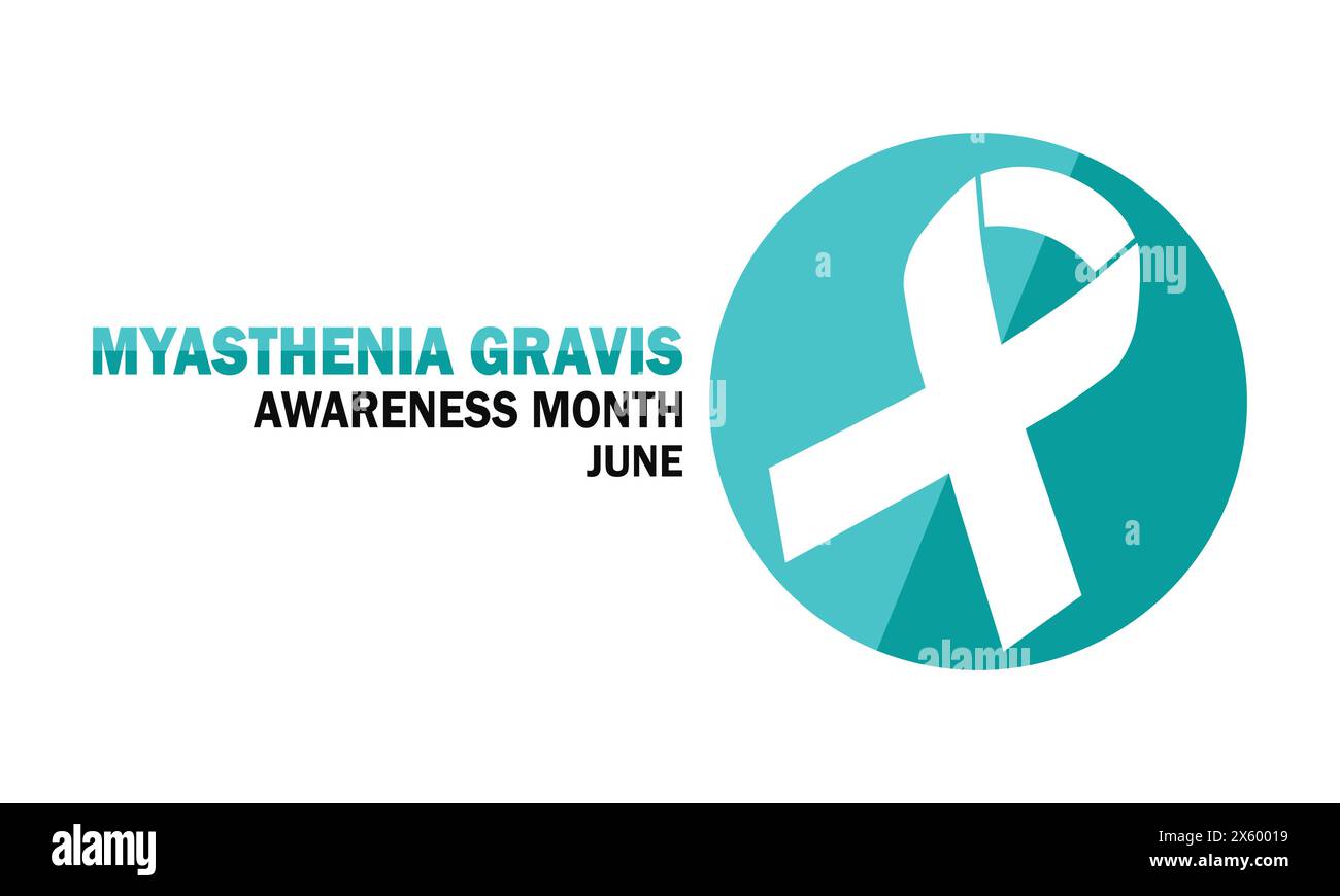 Myasthenia Gravis Awareness Month June wallpaper with shapes and ...