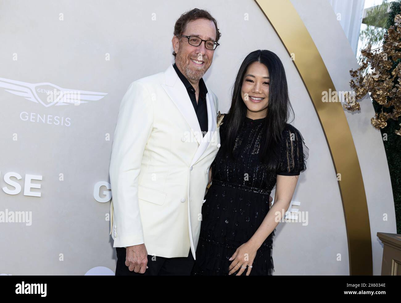 Rob Minkoff and Crystal Kung Minkoff attend the arrivals of the 2024 ...