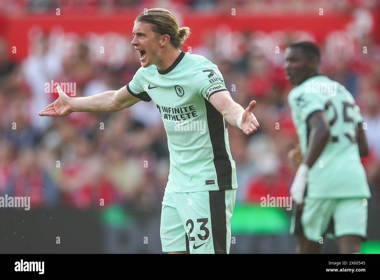 Conor Gallagher of Chelsea reacts during the Premier League match ...
