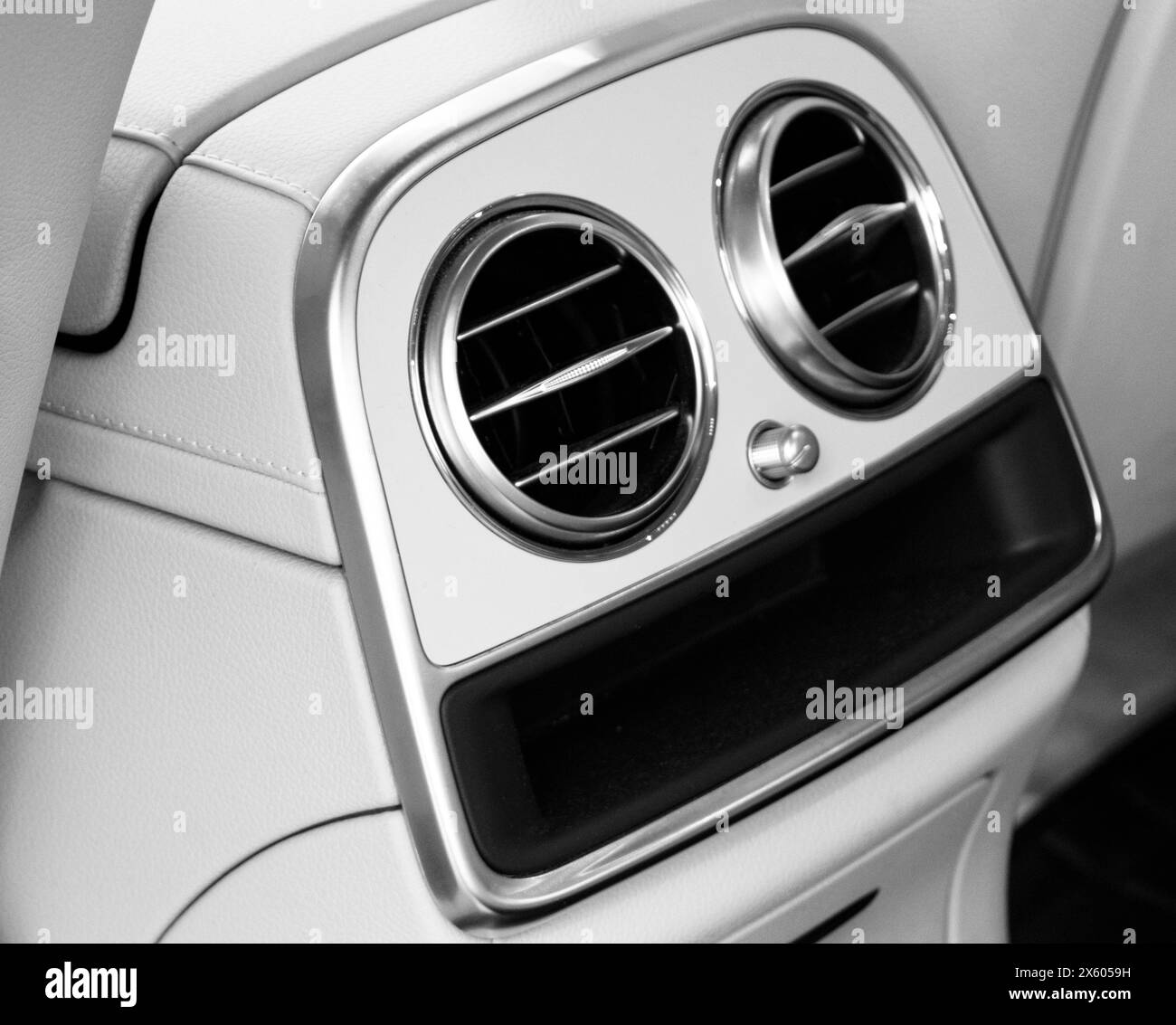 AC Ventilation Deck Luxury Car Interior. Modern car interior details ...