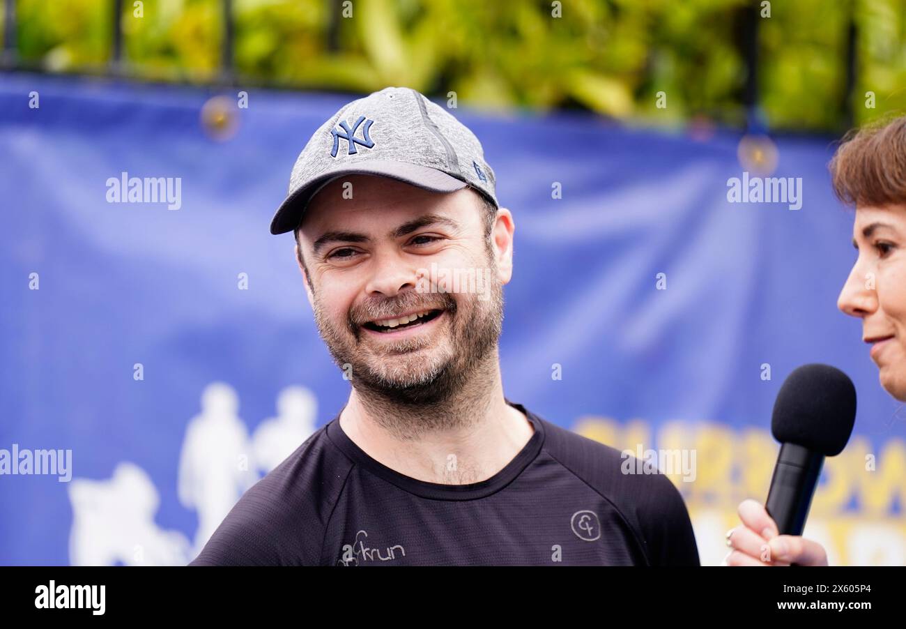 Nick "Peanut" Baines from the Kaiser Chiefs, who is running the half ...