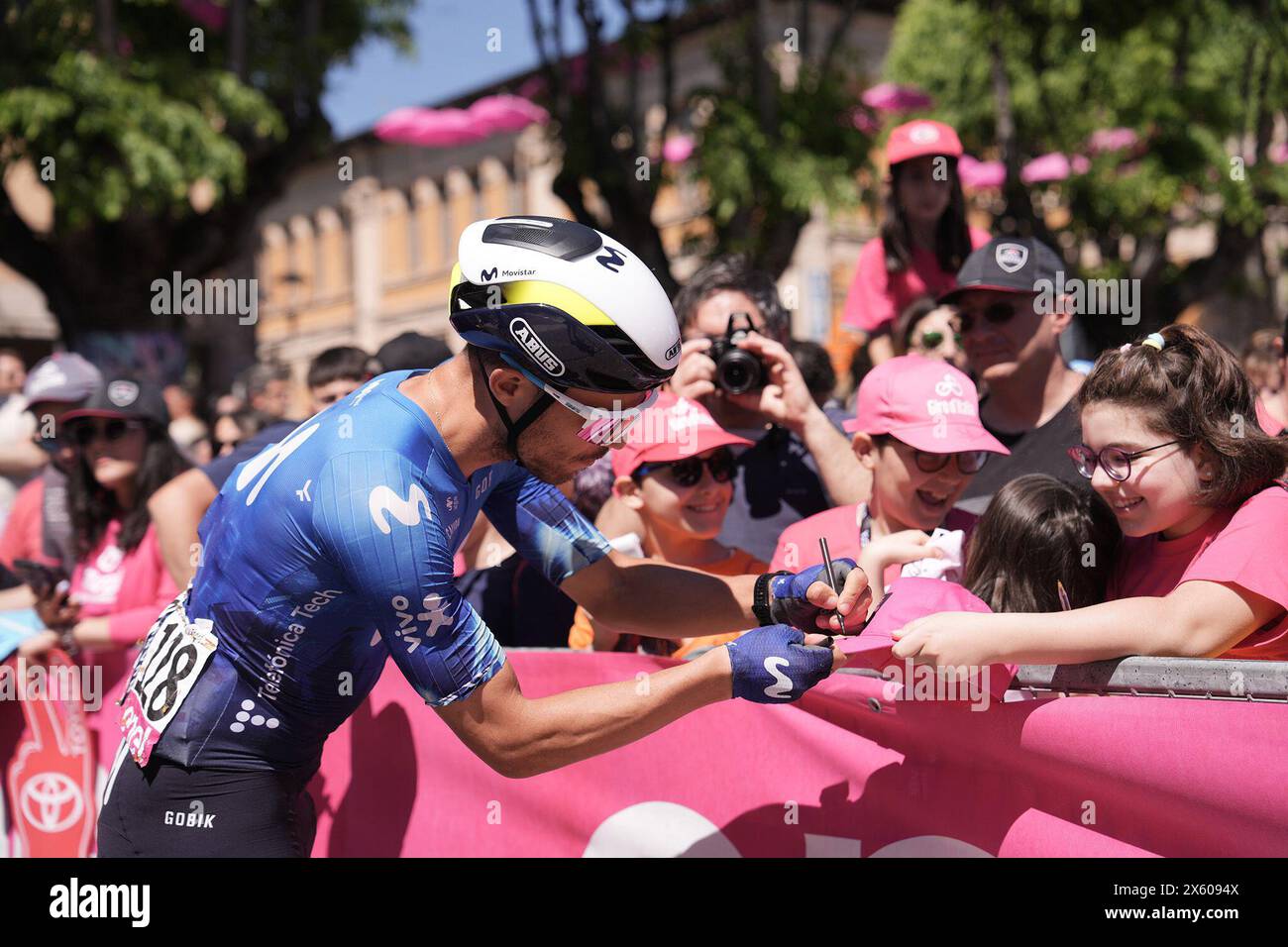 Torres Barcelo Albert (Team Movistar Team) during the stage 9 of the of ...