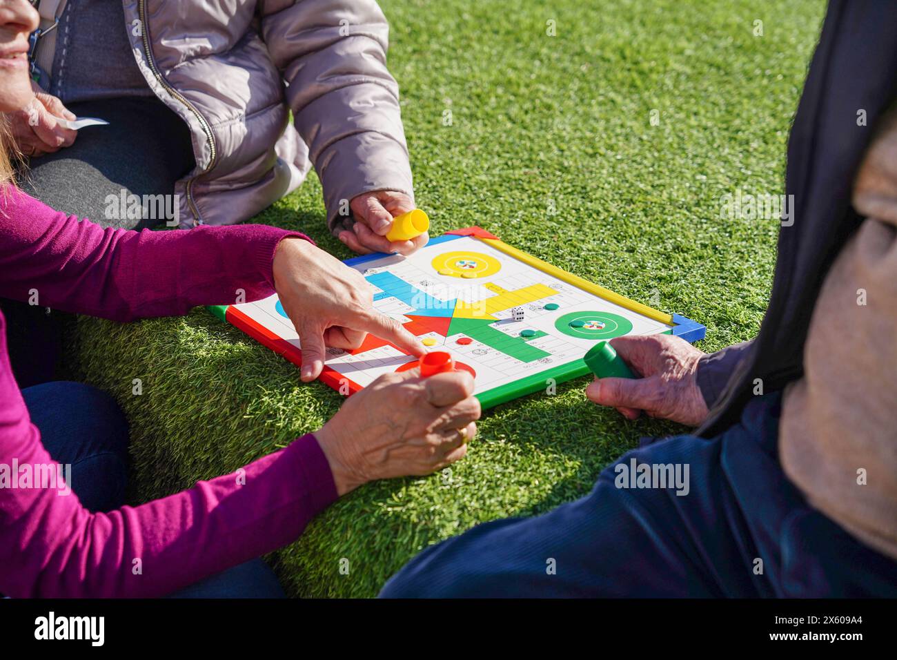 Ludo playing family hi-res stock photography and images - Alamy