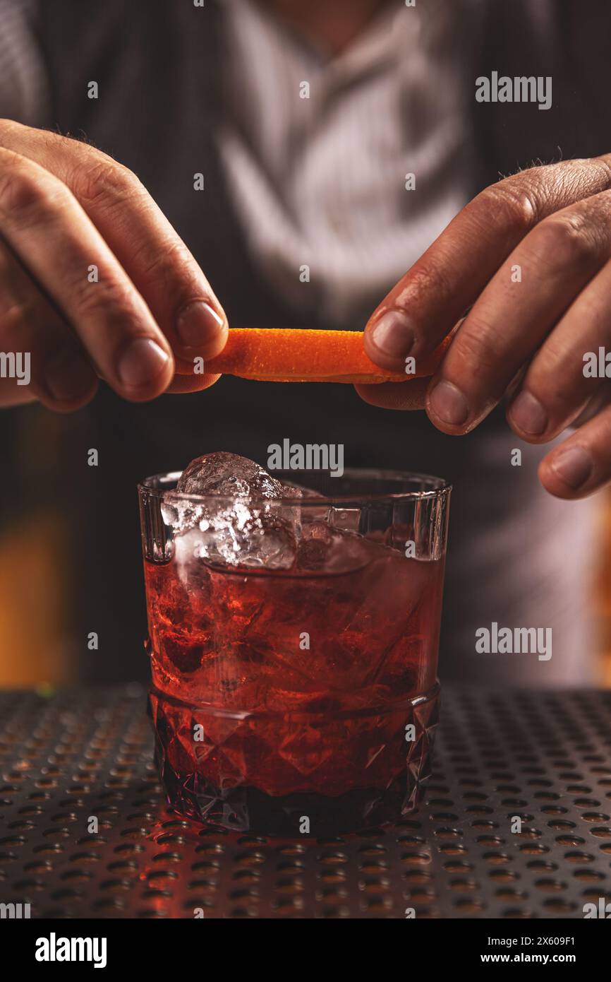 Close up hands garnishing hi-res stock photography and images - Alamy