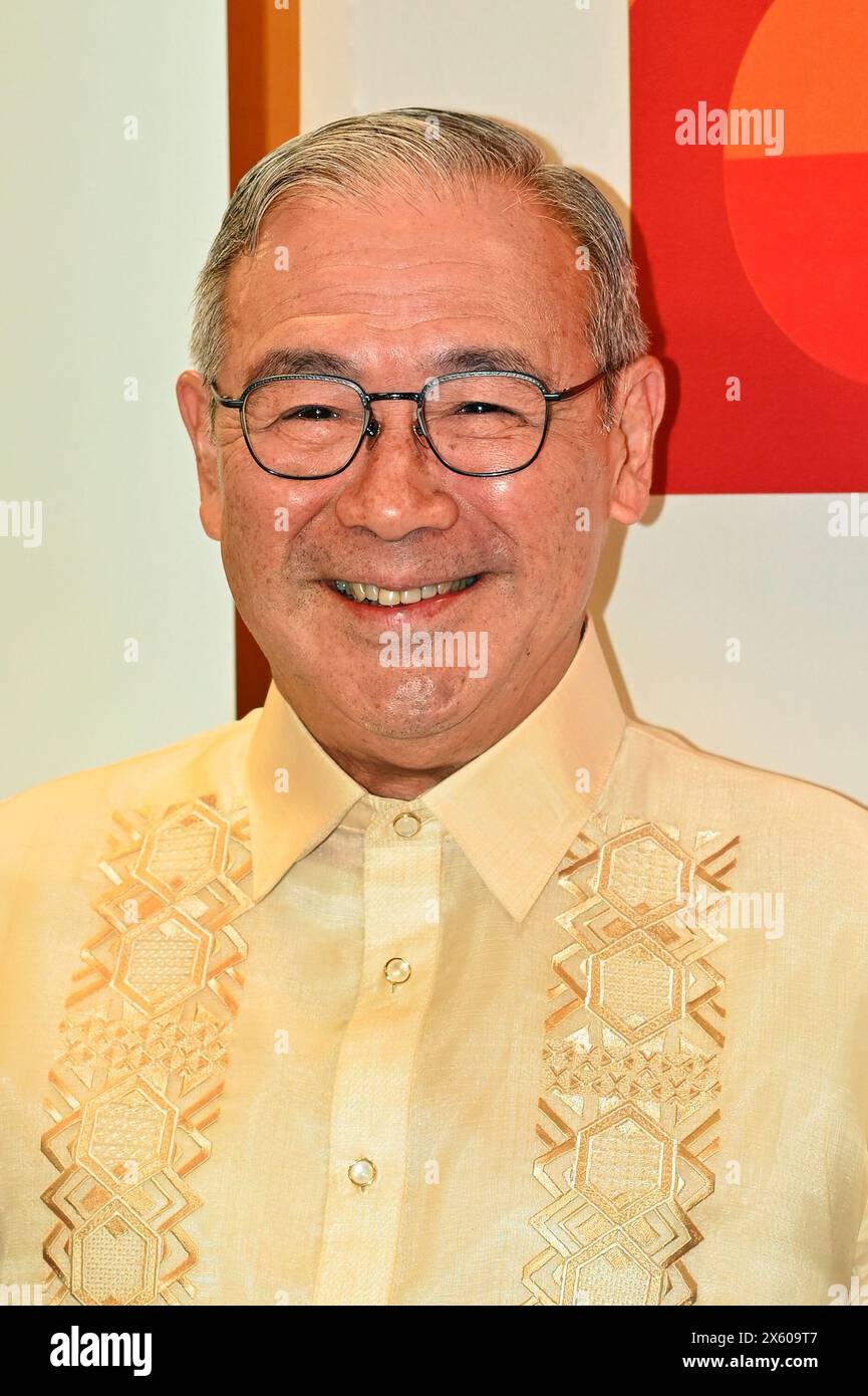 Kensington Town Hall, LONDON, ENGLAND, UK - MAY 11 2024: Teodoro Locsin ...