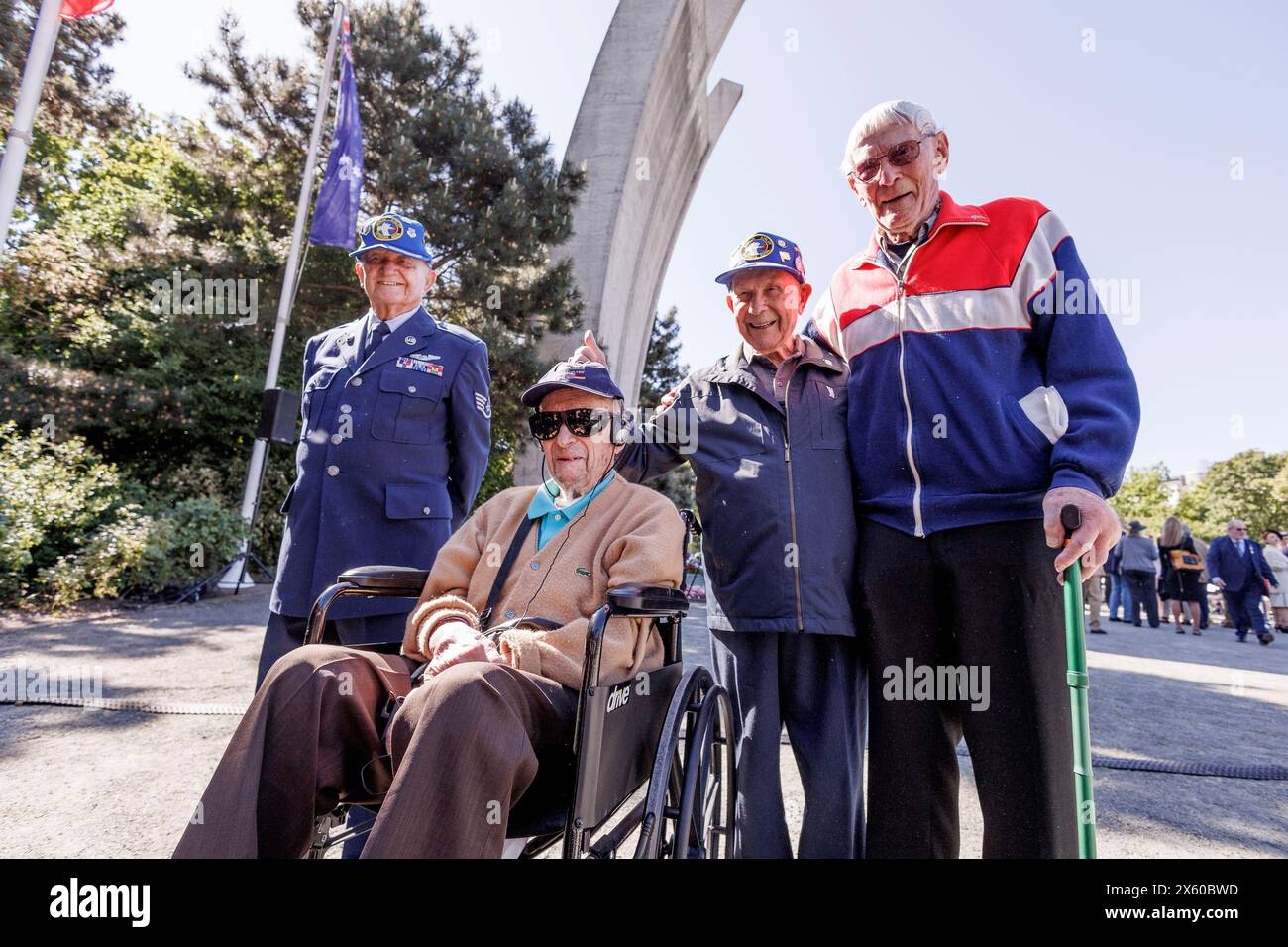 Berlin, Germany. 12th May, 2024. Veterans at a ceremony to mark the ...
