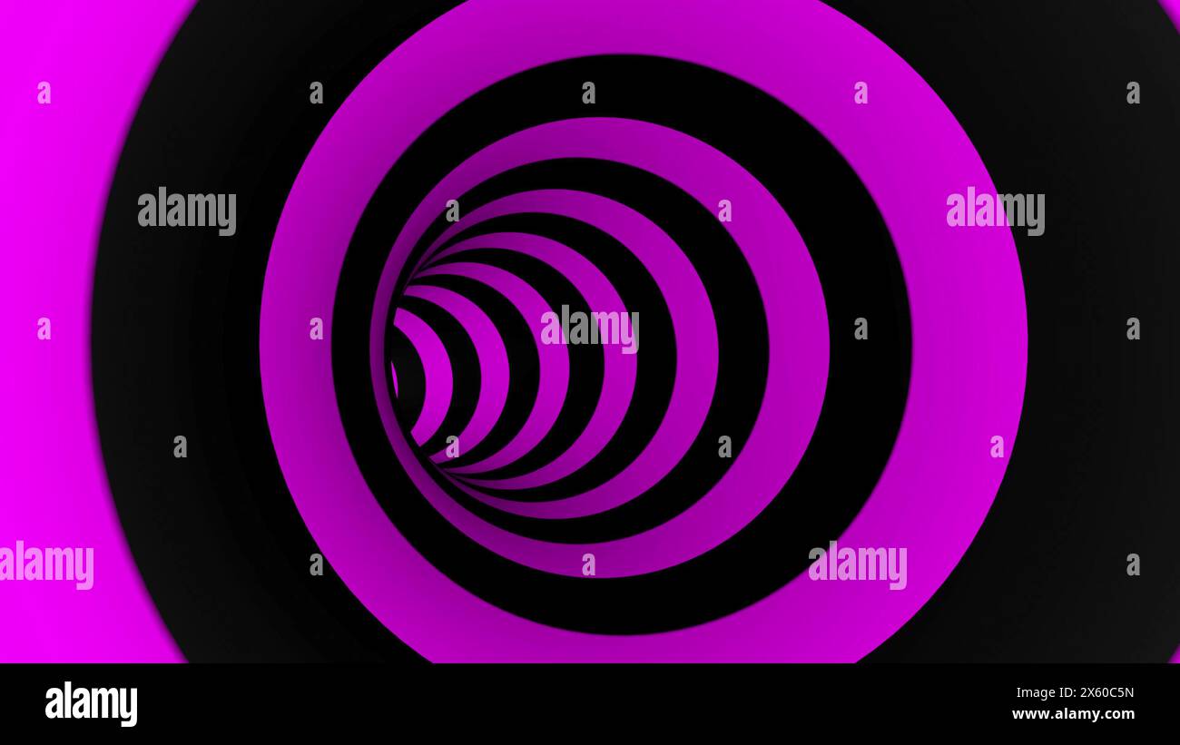 Beautiful purple tunnel circle endless hi-res stock photography and ...