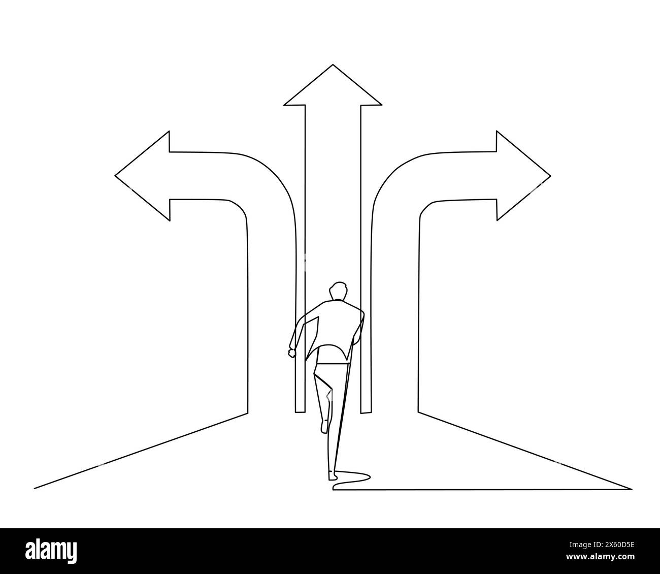 Direction success in career Cut Out Stock Images & Pictures - Alamy