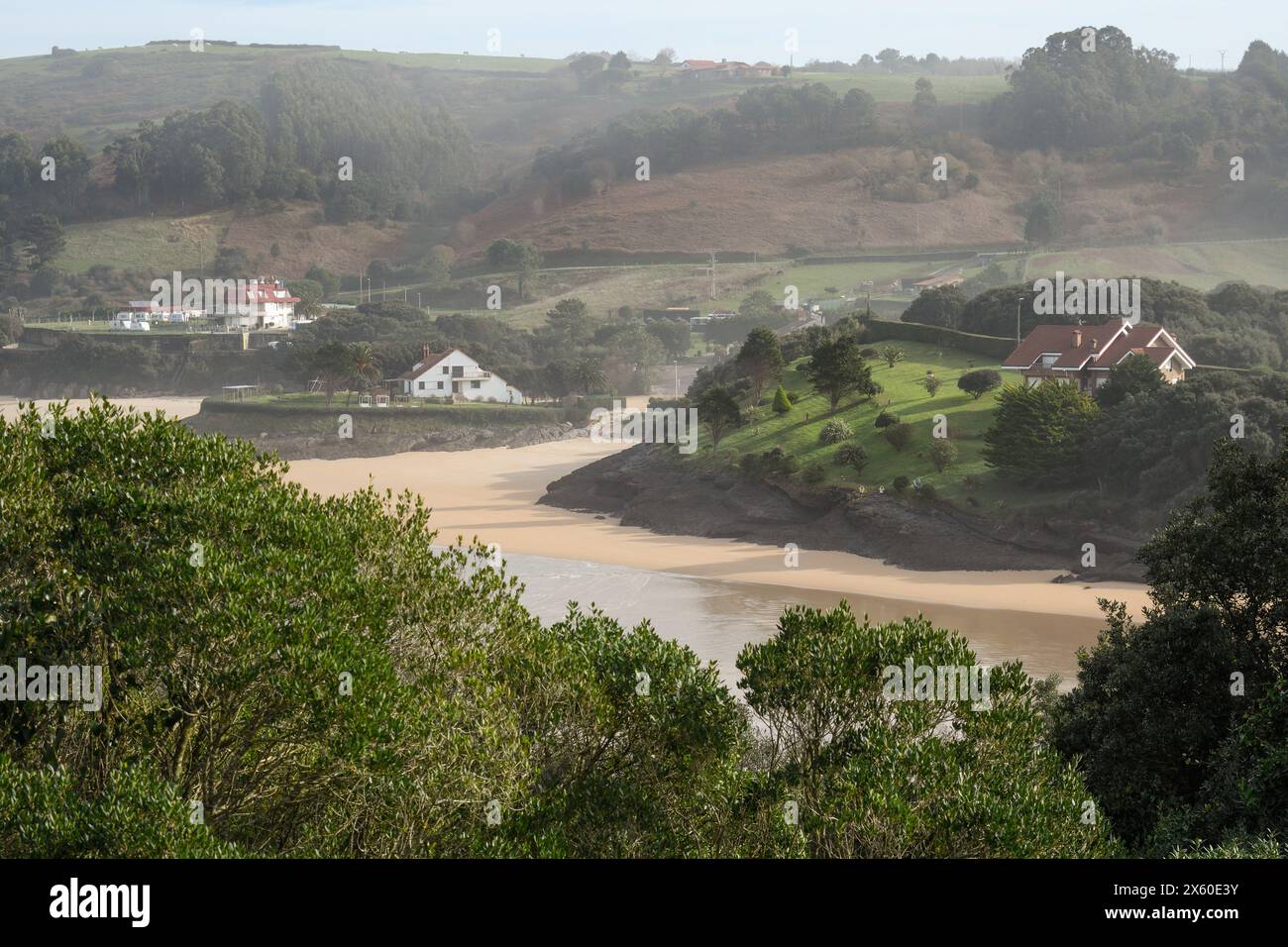 House next to the Ajo estuary Stock Photo - Alamy