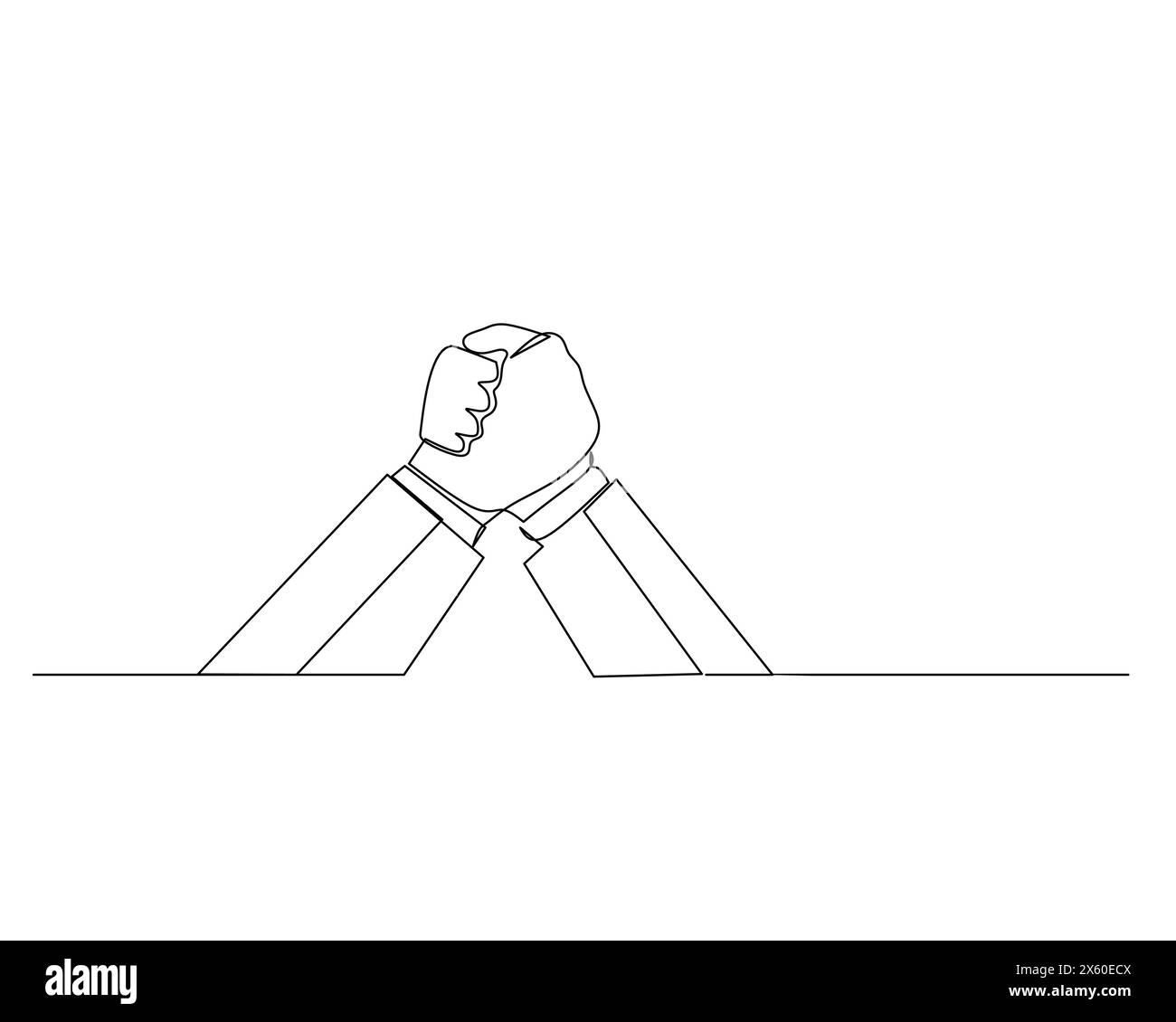 People power continuous line Stock Vector Images - Alamy