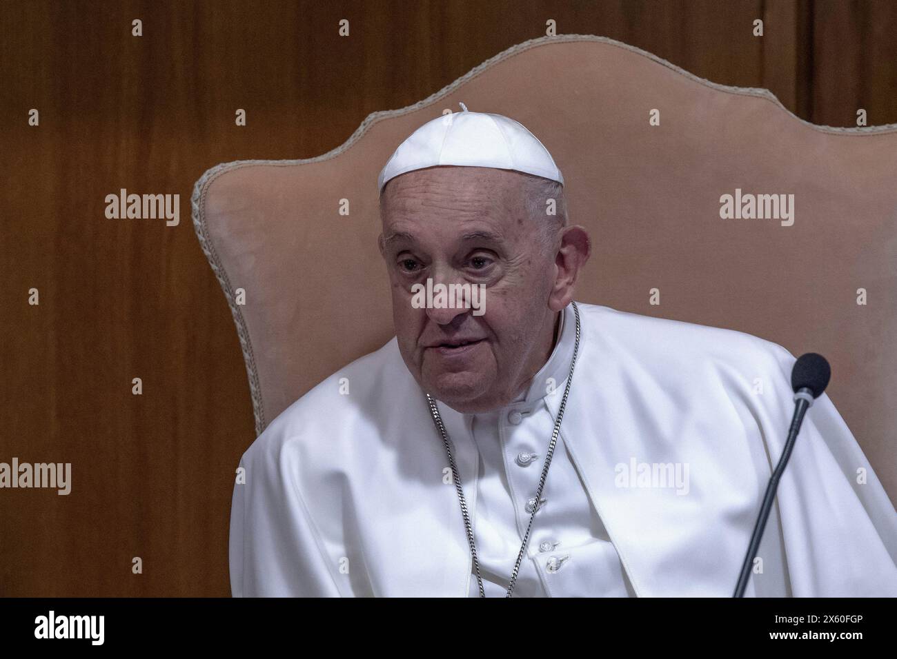 Vatican City, Vatican, 11 May 2024. Pope Francis meets with children of ...