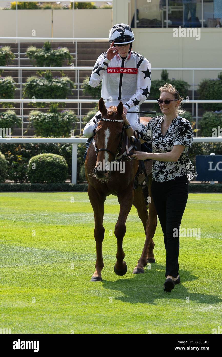Ascot, Berkshire, UK. 11th May, 2024. Horse Bellarchi ridden by jockey ...