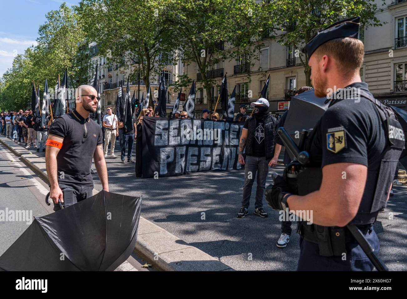 The streets of central Paris bear witness to the disturbing presence of ...