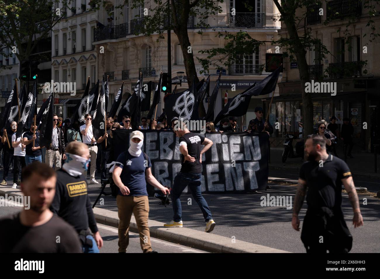 The streets of central Paris bear witness to the disturbing presence of ...