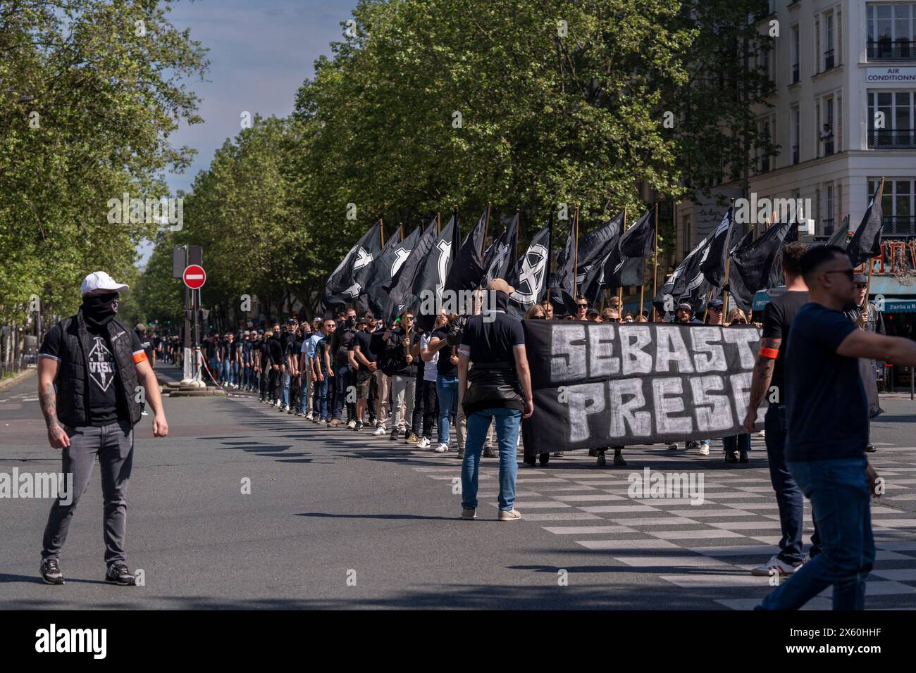 The streets of central Paris bear witness to the disturbing presence of ...