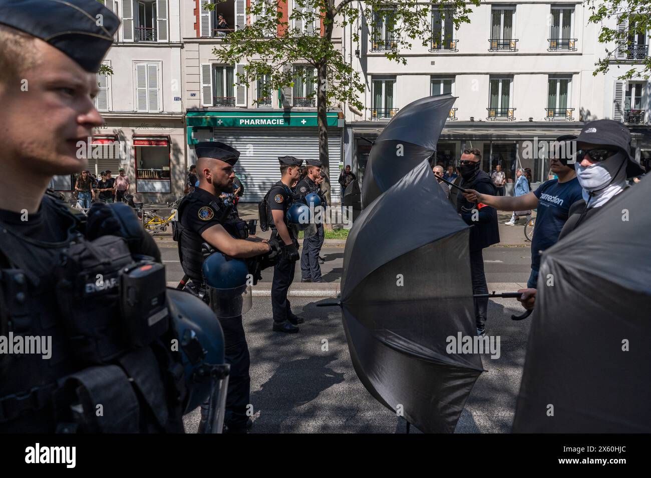 The streets of central Paris bear witness to the disturbing presence of ...