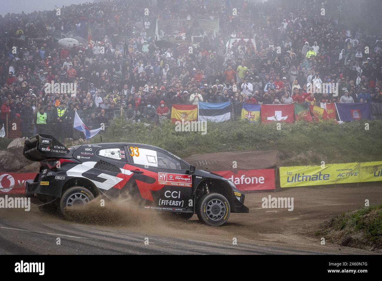 33 EVANS Elfyn, MARTIN Scott, Toyota GR Yaris Rally1, action during the Rally de Portugal 2024 ...