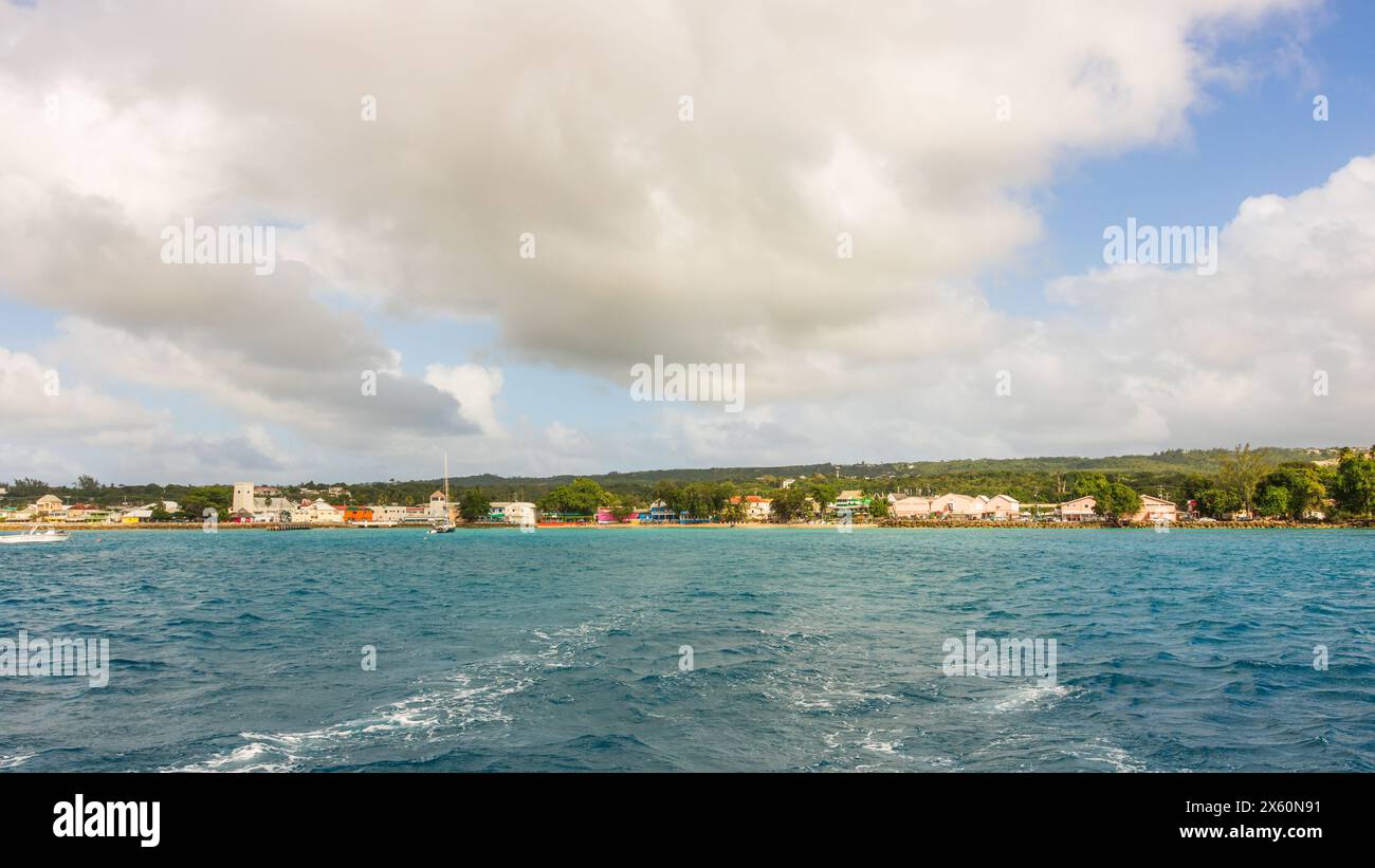 Barbados Island's Sandy Paradise Beach, Caribbean Island Stock Photo ...