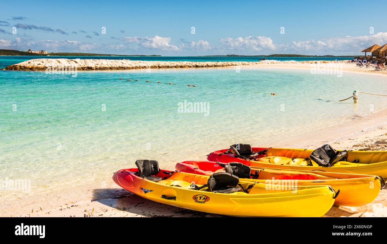 Bahamas Coco Cay Caribbean Island - Luxury beach oasis Stock Photo - Alamy
