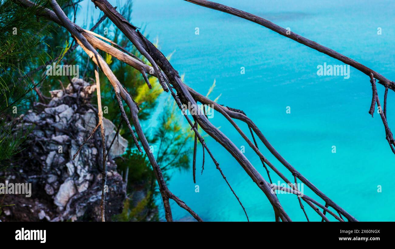 Horseshoe Bay Beach and Deep Bay Beach in Hamilton, Bermuda Stock Photo ...