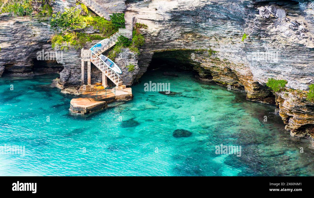 Horseshoe Bay Beach and Deep Bay Beach in Hamilton, Bermuda Stock Photo ...