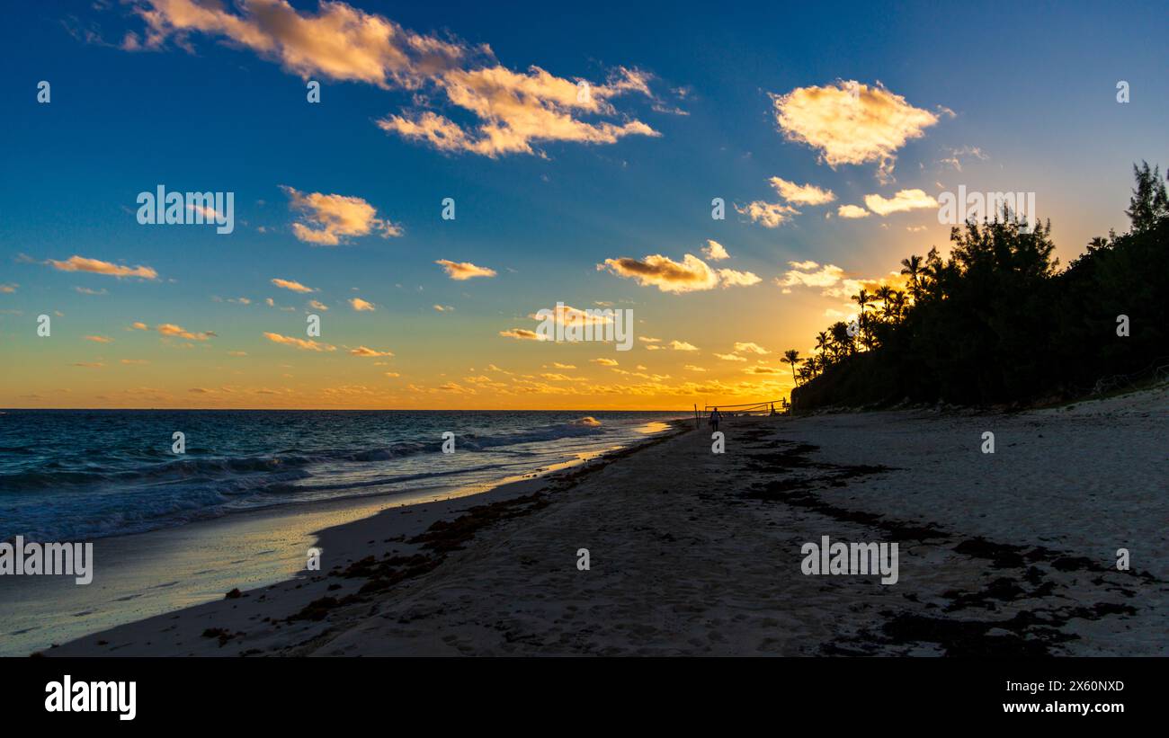 Horseshoe Bay Beach and Deep Bay Beach in Hamilton, Bermuda Stock Photo ...
