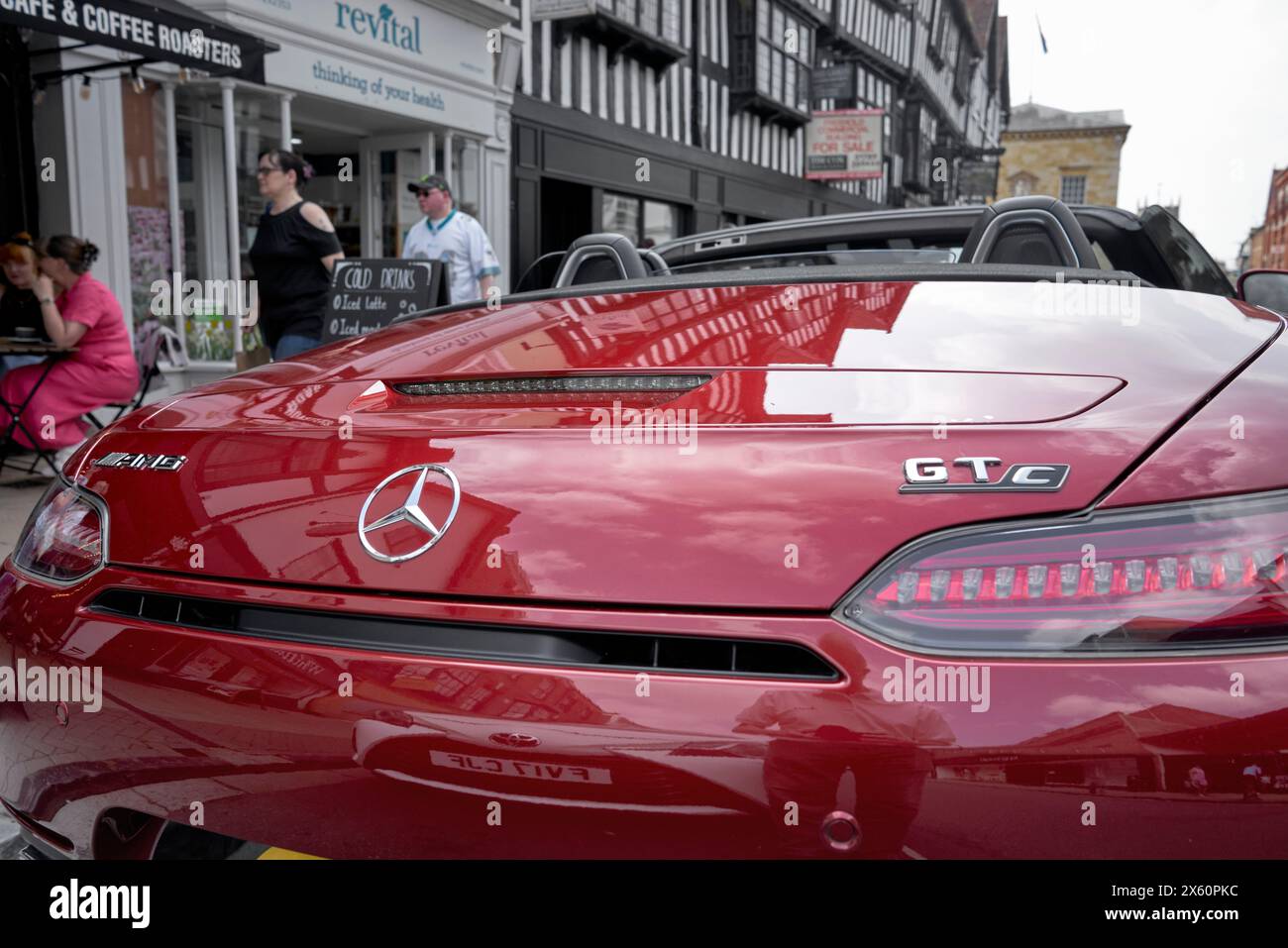 Mercedes AMG GTC convertible German luxury sports car Stock Photo - Alamy