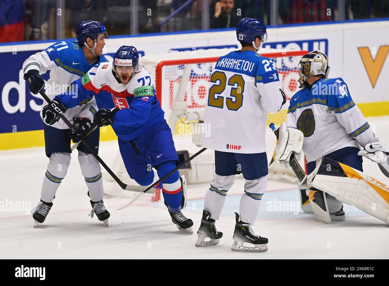 Slovakia vs Kazakhstan group B match of the 2024 IIHF World ...