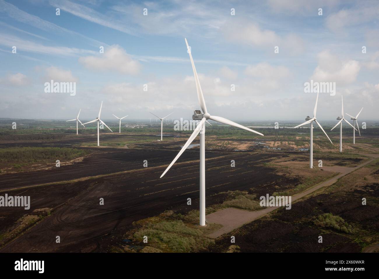 Great Orton, Windfarm, Carlise, Cumbria, United Kingdom Stock Photo - Alamy