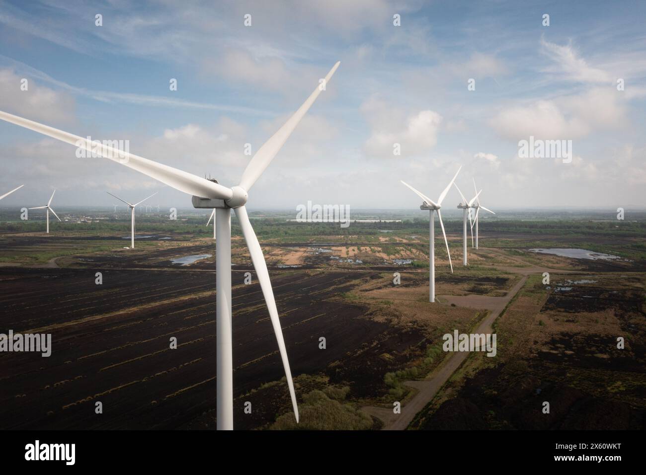 Great Orton, Windfarm, Carlise, Cumbria, United Kingdom Stock Photo - Alamy