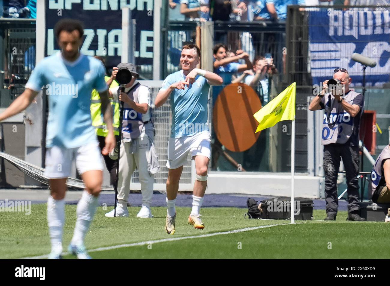 Gil Patric of SS Lazio celebrates after scoring first goal during the ...