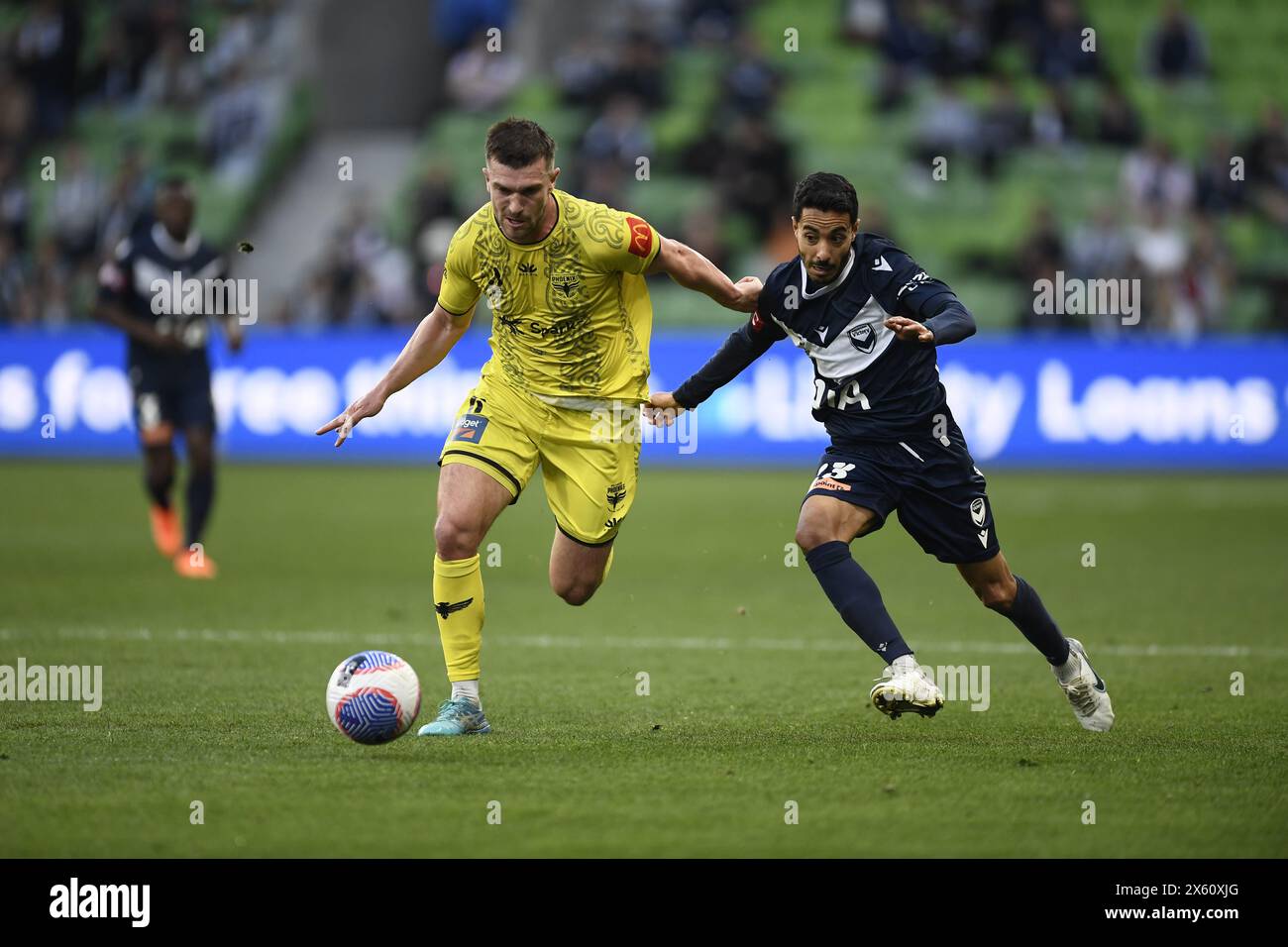 MELBOURNE, AUSTRALIA. 12 May 2024. Pictured: Wellington Phoenix ...
