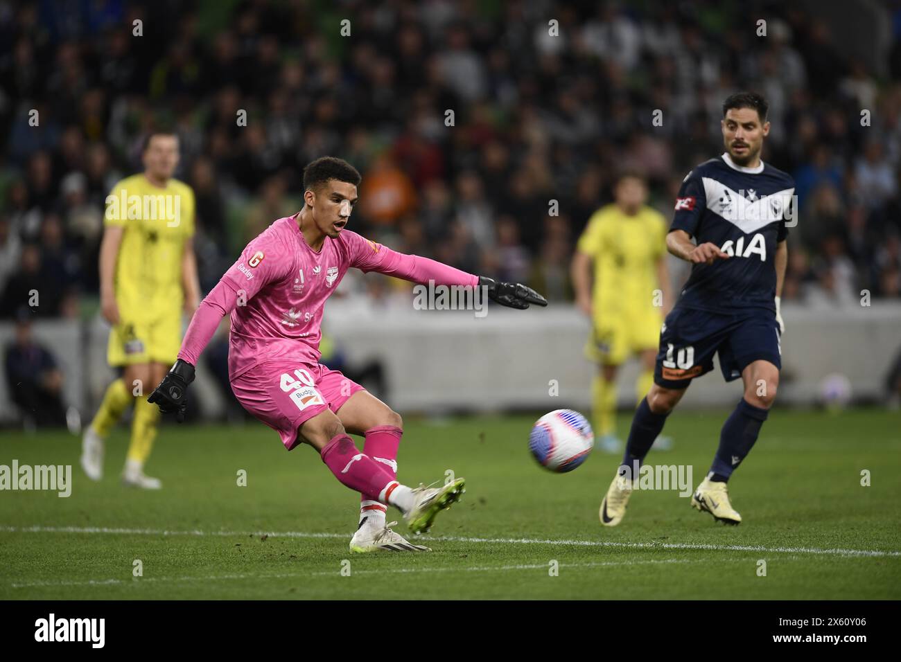 MELBOURNE, AUSTRALIA. 12 May 2024. Pictured: Wellington Phoenix ...