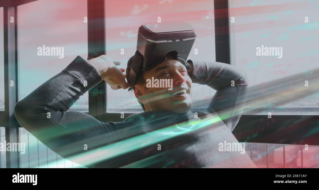 Animation scope scanning over man hi-res stock photography and images ...
