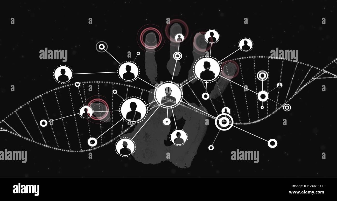 Animation spinning dna strand data hi-res stock photography and images ...