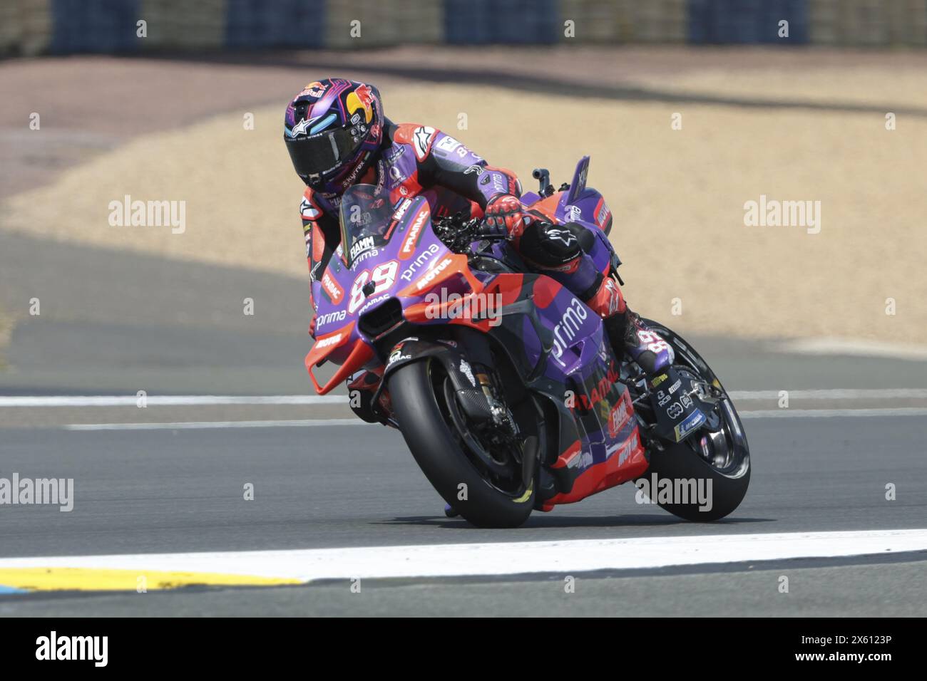 Jorge Martin of Spain #89 and Prima Pramac Racing (Ducati) in action ...
