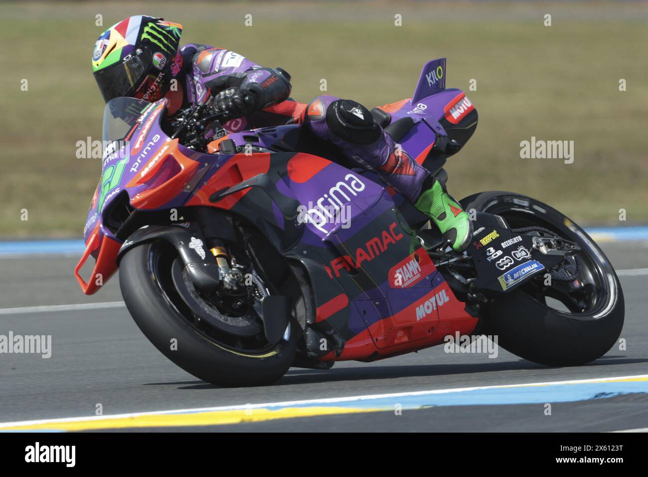 Franco Morbidelli of Italy #21 and Prima Pramac Racing (Ducati) in ...