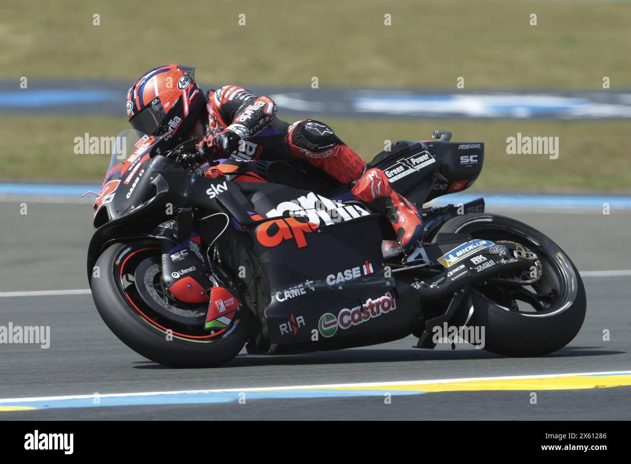 Maverick Vinales of Spain #12 and Aprilia Racing Team Gresini in action ...