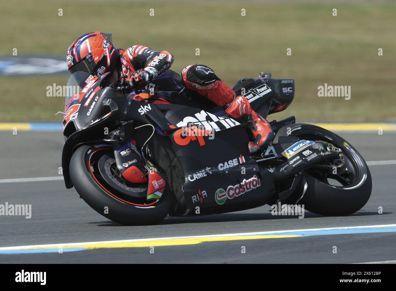 Maverick Vinales of Spain #12 and Aprilia Racing Team Gresini in action ...