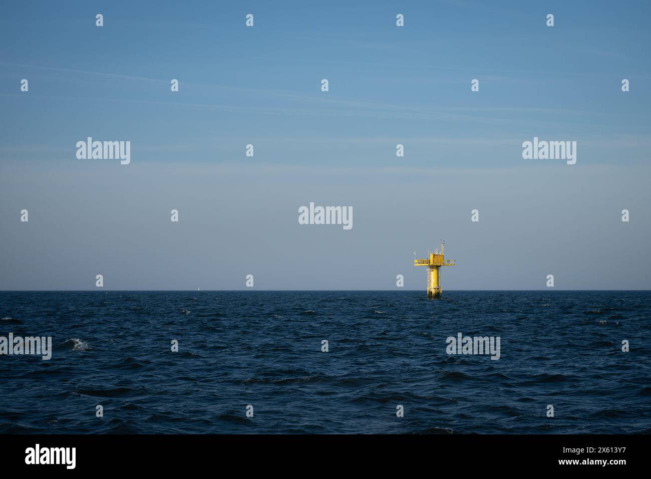 Yellow control tower, Ijmuiden Stock Photo - Alamy