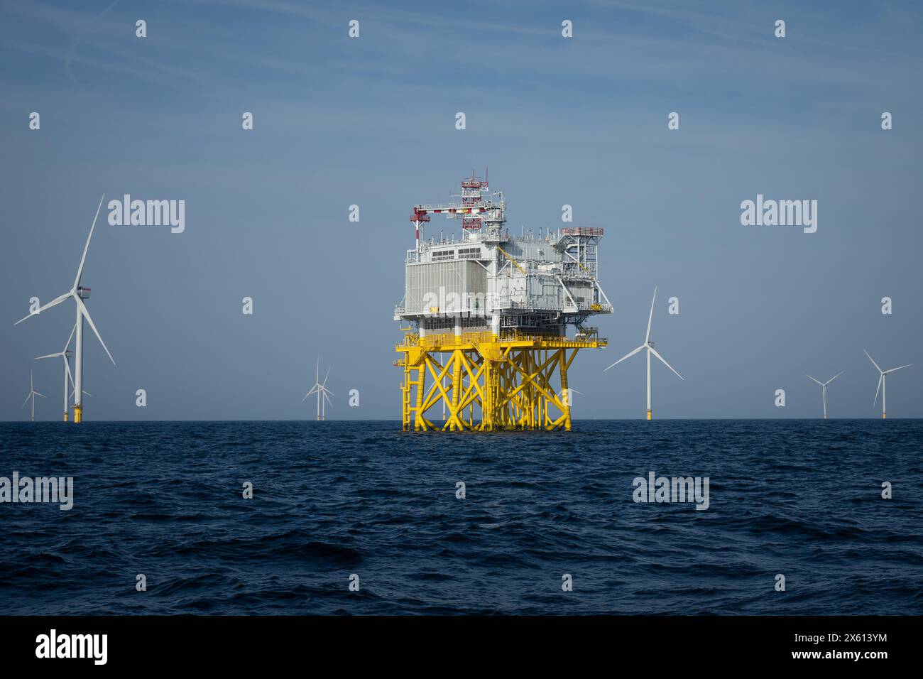 Offshore substation, North sea, Netherlands Stock Photo - Alamy