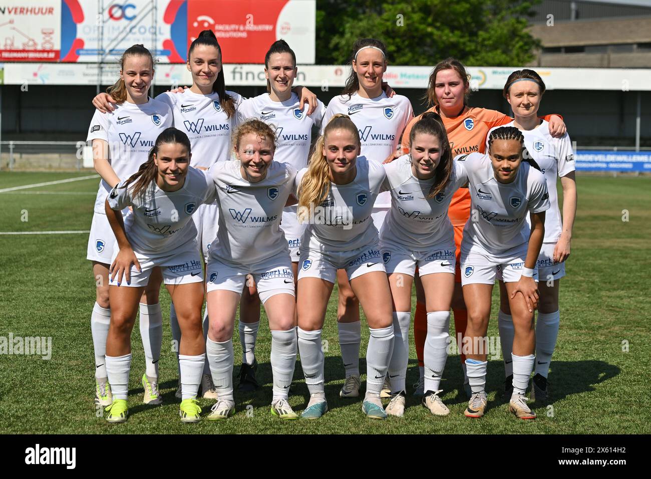 team of Genk with up from L to R Luna Vanhoudt (4) of Genk Romy Camps ...