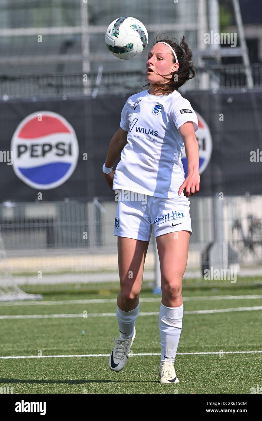 Aalter, Belgium. 11th May, 2024. Sam Paepen (47) of Genk pictured ...