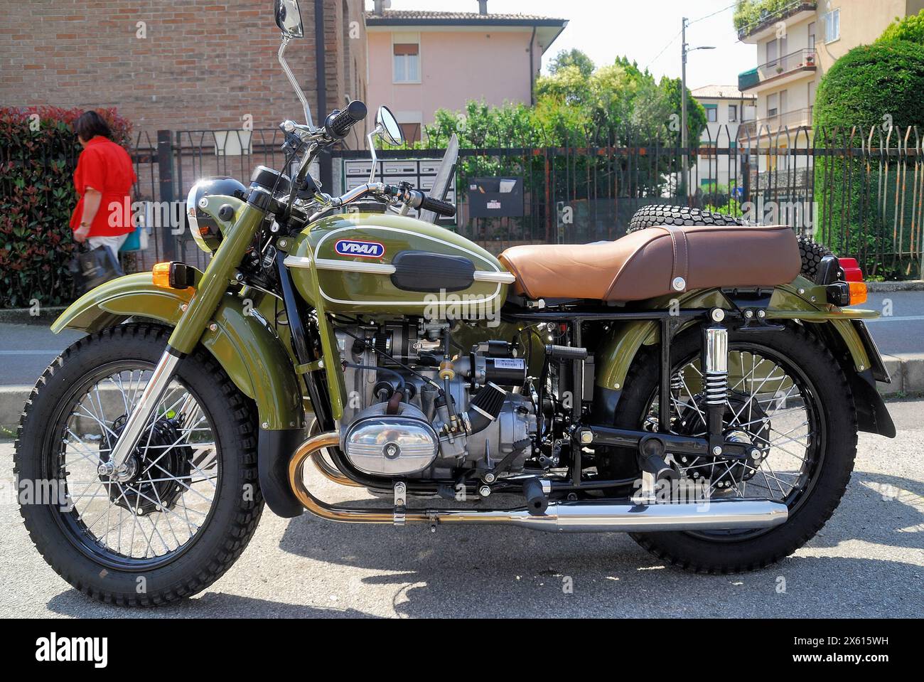 Soviet Ural 650 motorcycle with sidecar Stock Photo - Alamy