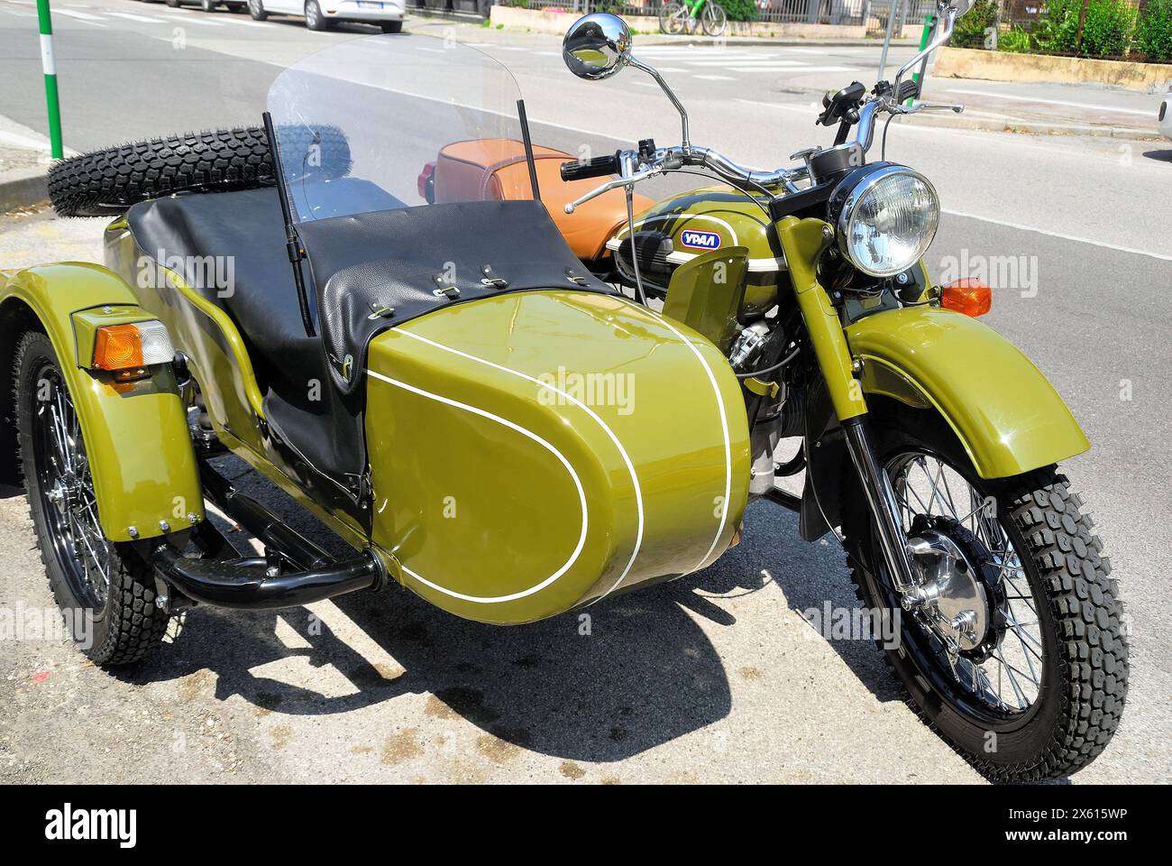 Soviet Ural 650 motorcycle with sidecar Stock Photo - Alamy