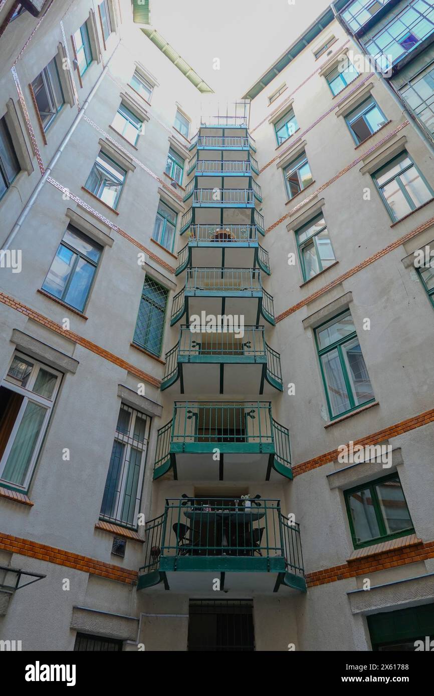 Budapest, Wohnhaus Béla Bedö, Honved utca 3, Emil Vidor 1903 ...