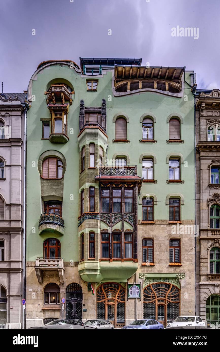 Budapest, Wohnhaus Béla Bedö, Honved utca 3, Emil Vidor 1903 ...