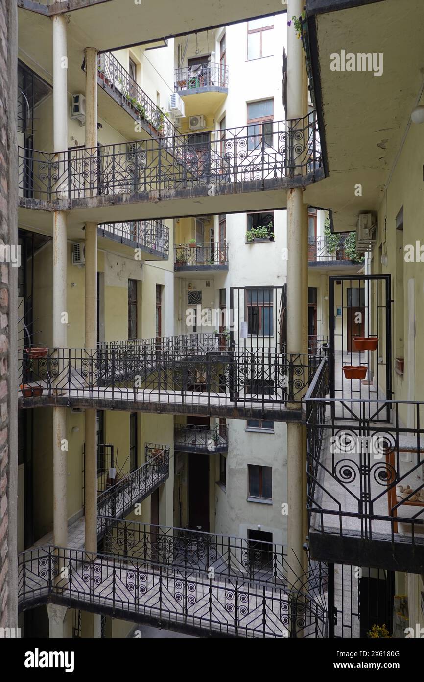 Budapest, Palatinus-Häuser Honvéd utca 16 und 18, Emil Vidor 1912 ...