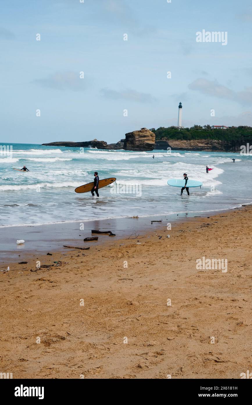 Ville de Biarritz, Surf et vagues Stock Photo - Alamy